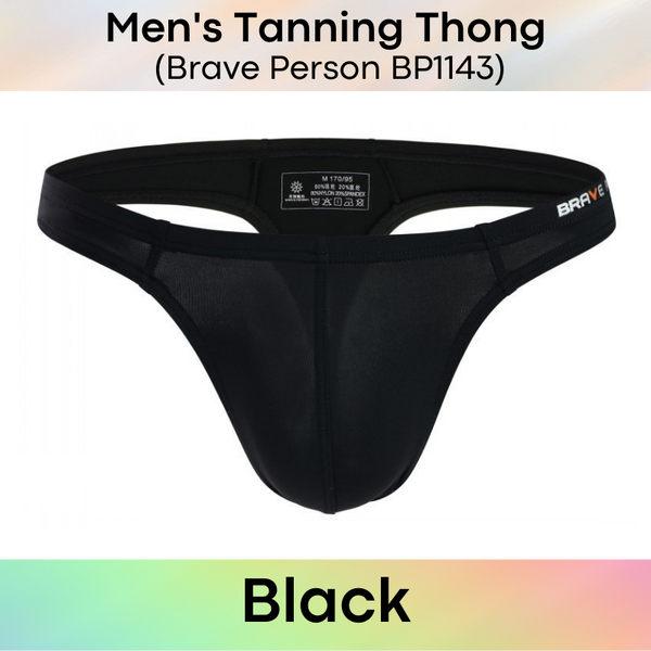 Men's Swimwear : Tanning Thong Swim Trunks (Brave Person BP1143 ...
